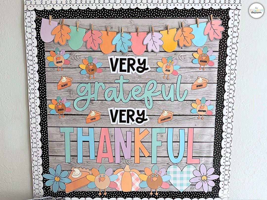 Thanksgiving Bulletin Board or Classroom Door Decor | Printable ...