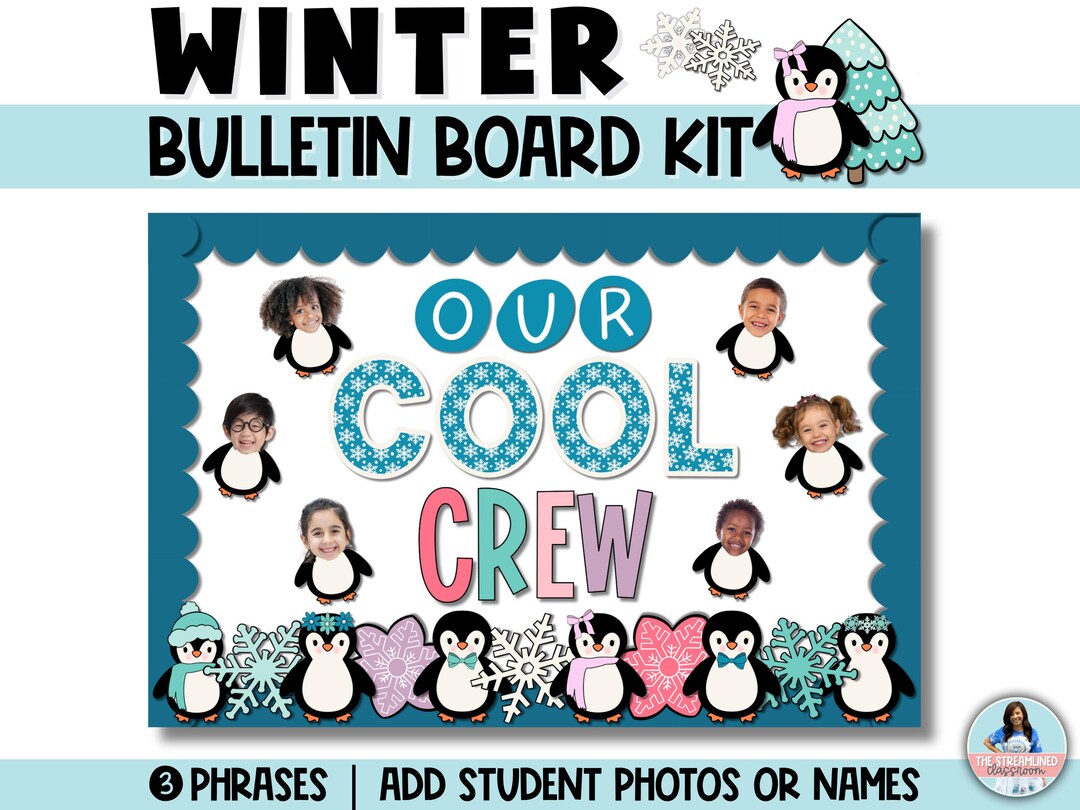 Winter Bulletin Board Kit or Classroom Door Decoration Idea Elementary ...