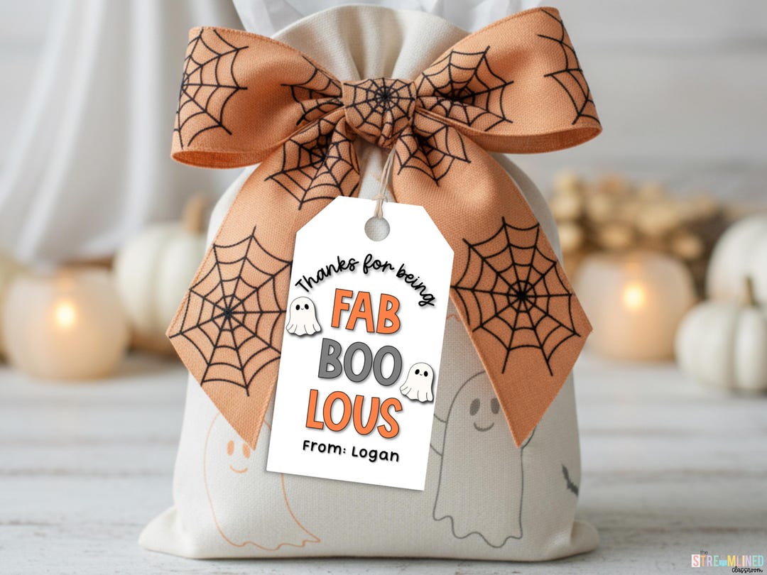 Printable Halloween Treat Bag Tags - Halloween Gift Tags for Teachers ...