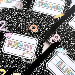 Composition Notebook Classroom Decor Mini Bundle - Pastel Classroom ...