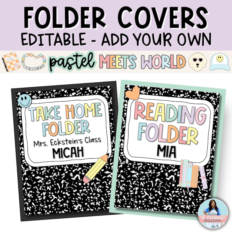 Homework Folder Cover - Etsy