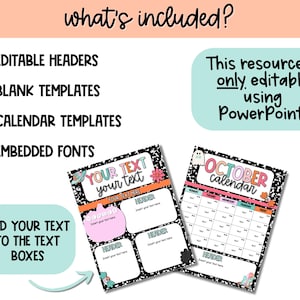 October Newsletter Template - Monthly or Weekly Editable Classroom ...