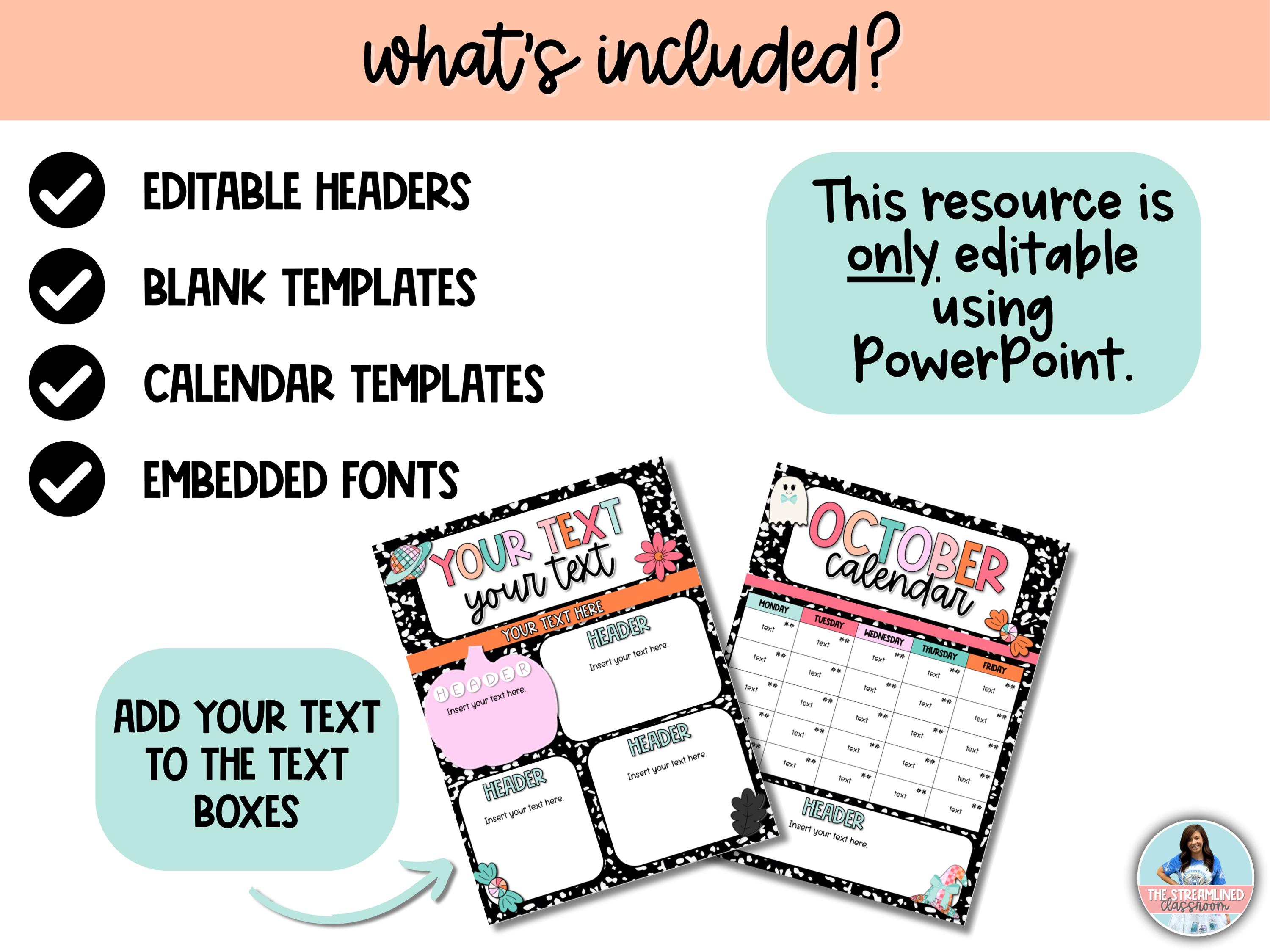 October Newsletter Template - Monthly or Weekly Editable Classroom ...