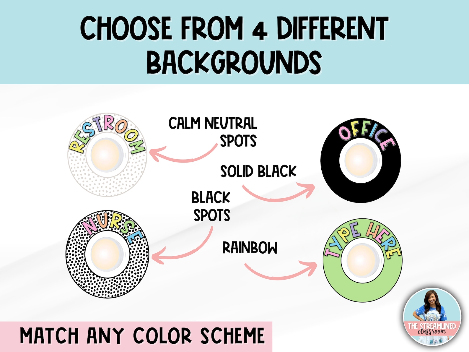 Push Light Classroom Hall Pass System - Editable School Pass Signs ...