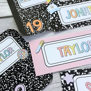 Student Desk Tags or Classroom Name Plates - Editable Templates ...