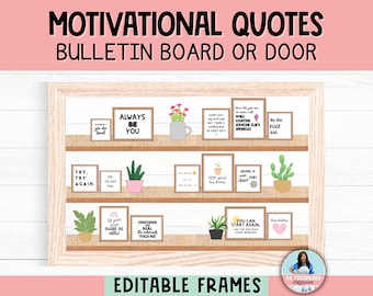 Motivational Quotes Bulletin Board Kit or Classroom Door for Student ...