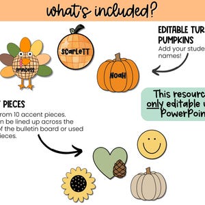 Fall Bulletin Board or Classroom Door Decor Bundle - Printable Fall or ...