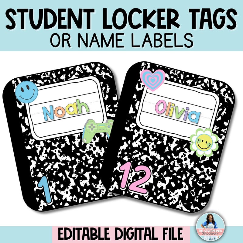 Locker Name Tags - Etsy Australia