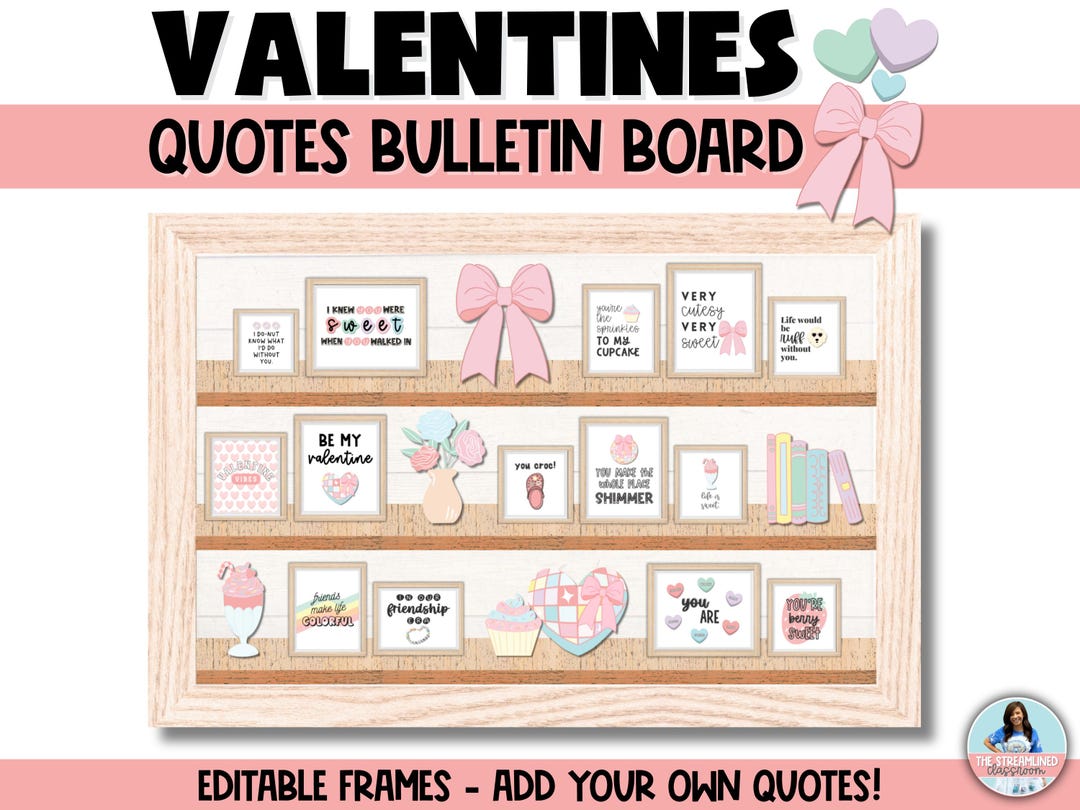Valentine’s Day Bulletin Board Kit or Door Decor Idea - February ...