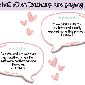 Hall Pass System for Push, Puck, or Tap Lights - Pastel Classroom Decor ...