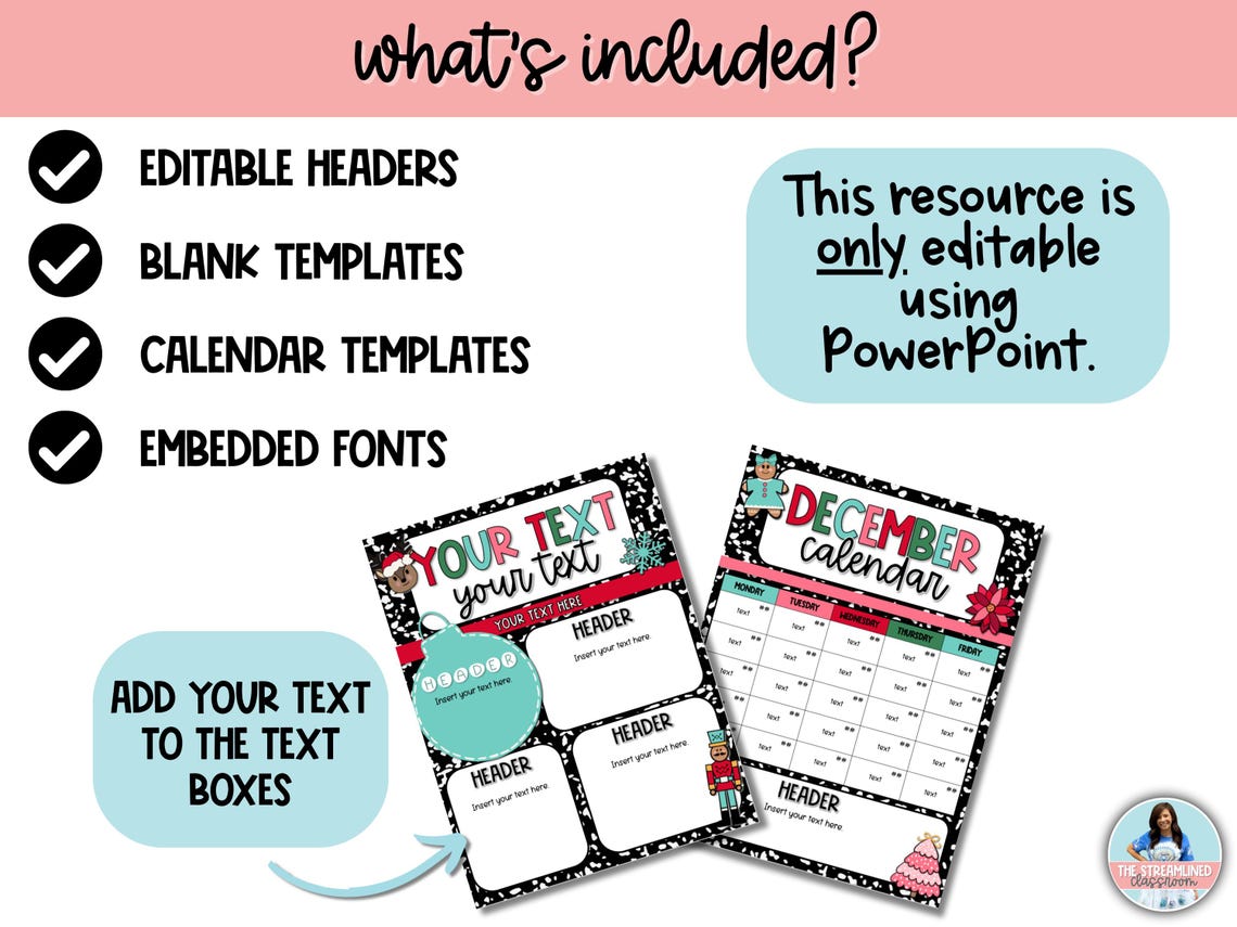 December Newsletter Template - Weekly or Monthly Editable Classroom ...
