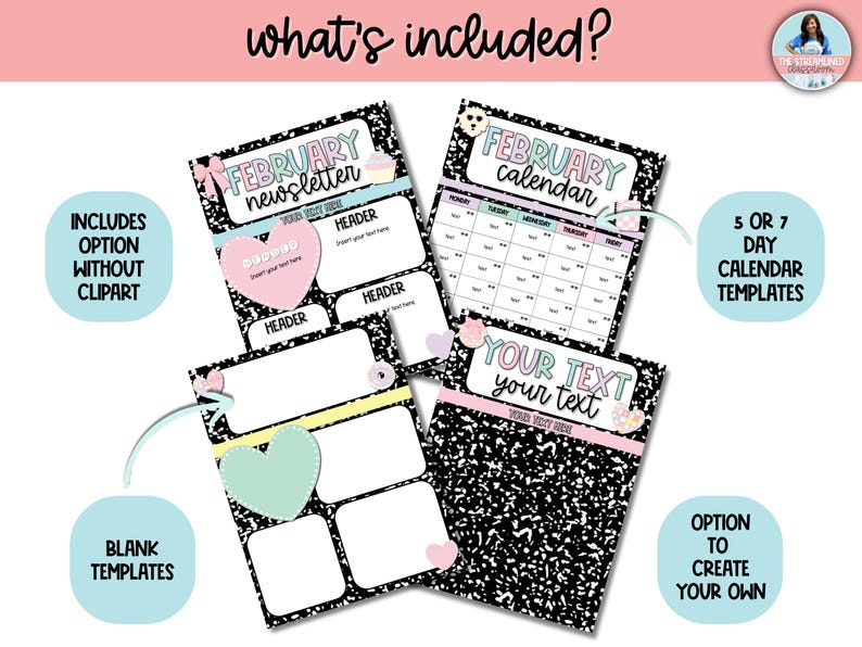 February Newsletter Templates - Weekly or Monthly Editable Classroom ...