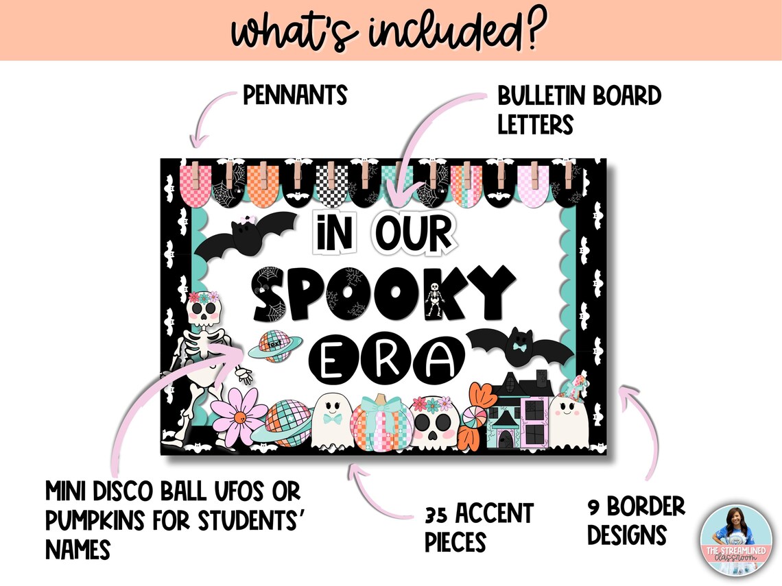 Halloween Bulletin Board Kit - October Classroom Decor Idea - in Our ...