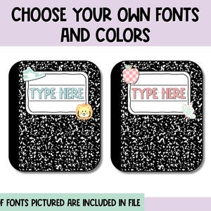 Locker Tags or Cubby Tags - Editable Classroom Name Labels for Students ...