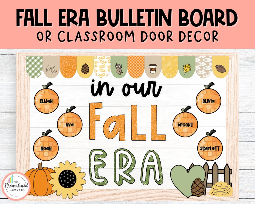 In Our Fall Era Bulletin Board Kit or Classroom Door Decoration ...