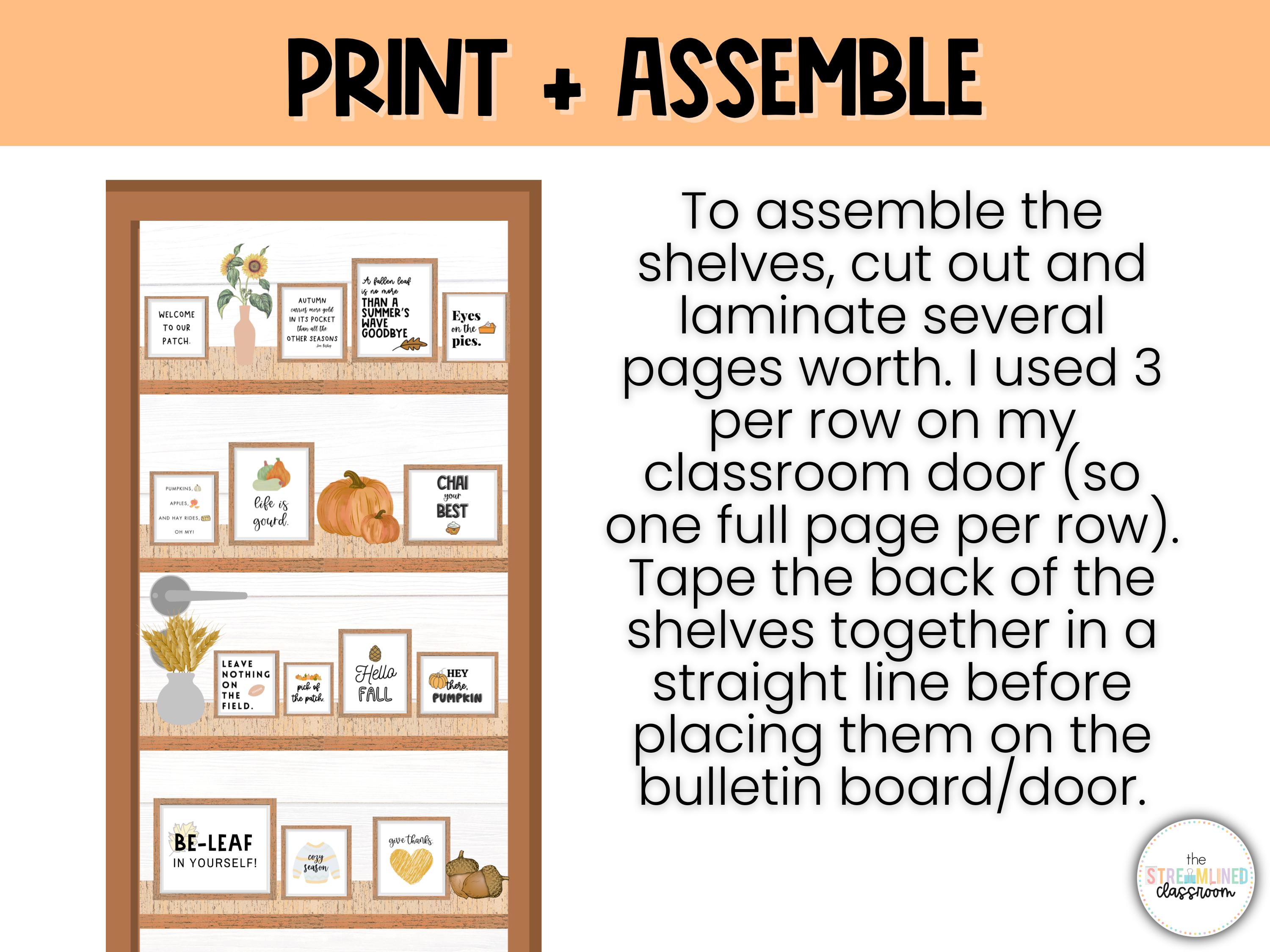 Fall Quotes and Phrases Bulletin Board Kit or Classroom Door Decoration ...