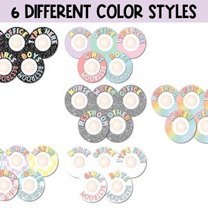 Hall Pass System for Push, Puck, or Tap Lights - Pastel Classroom Decor ...