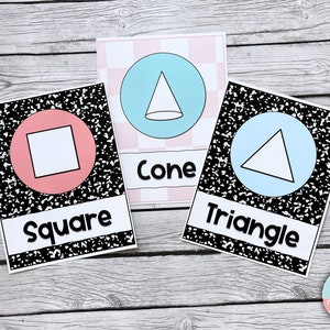 Shape Posters for Classroom - Editable Printable Posters - 2D and 3D ...