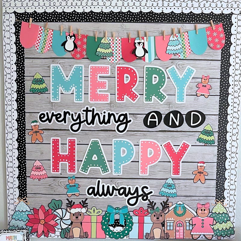 Christmas Bulletin Boards - Etsy