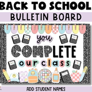 Welcome Back to School Bulletin Board or Classroom Door Decor Kit ...
