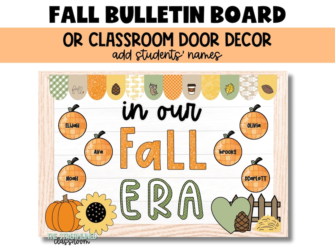 In Our Fall Era Bulletin Board Kit or Classroom Door Decoration ...