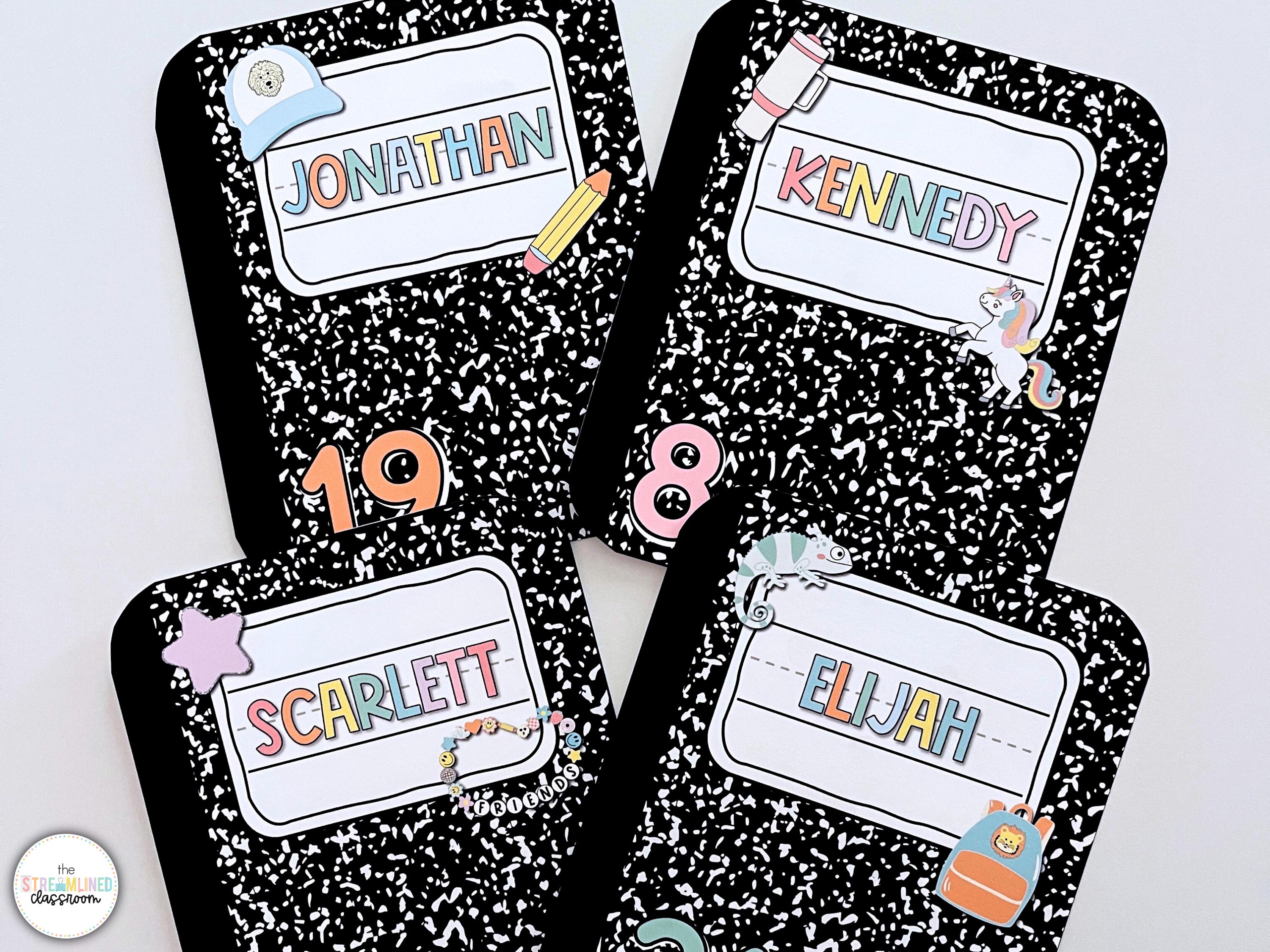 Locker Tags or Cubby Tags - Editable Classroom Name Labels for Students ...