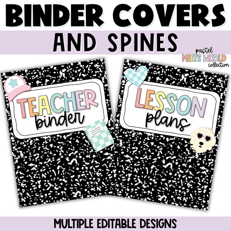 Cute Binders Labels - Etsy