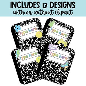 Student Locker Tags or Classroom Name Labels - Editable Retro ...