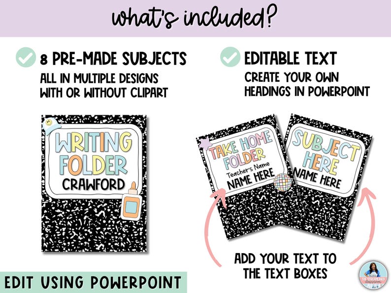 Folder Covers for Homework, Subject, or Take Home Folders - Student and ...