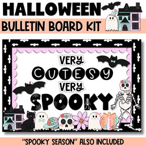 Halloween Bulletin Board Kit - October Classroom Decor - Very Cutesy ...