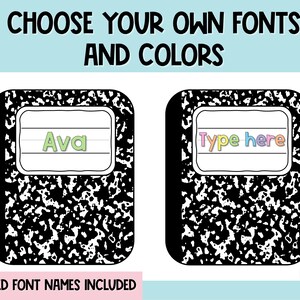 Student Locker Tags or Classroom Name Labels - Editable Retro ...