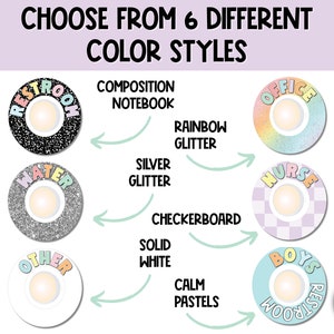 Hall Pass System for Push, Puck, or Tap Lights - Pastel Classroom Decor ...