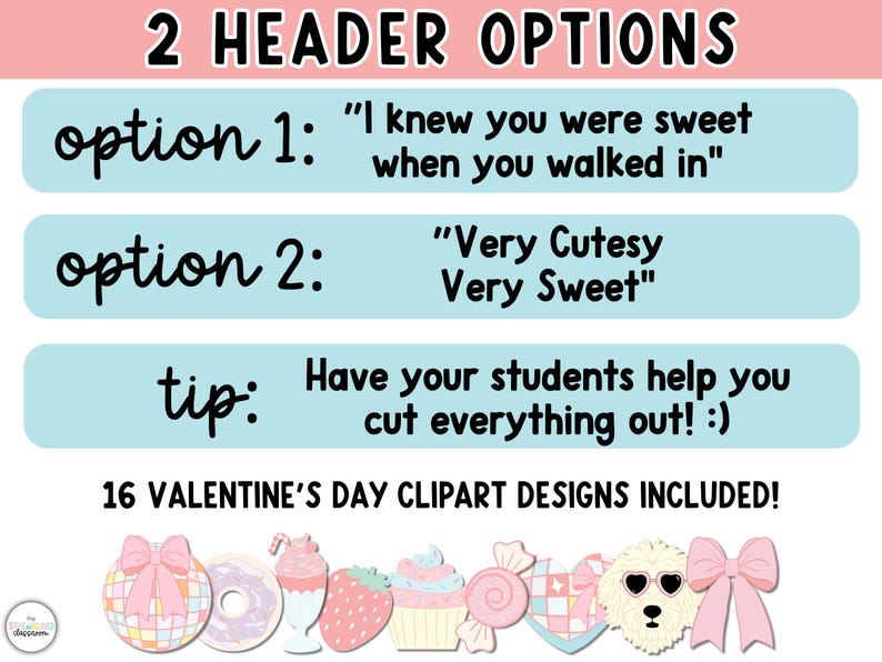 Valentine’s Day Bulletin Board Kit or Classroom Door Decoration ...