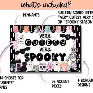Halloween Bulletin Board Kit - October Classroom Decor - Very Cutesy ...