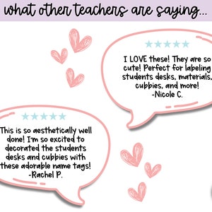 Student Desk Tags or Classroom Name Plates - Editable Template - Pastel ...