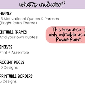 Motivational Quotes Bulletin Board Kit or Classroom Door - Editable ...