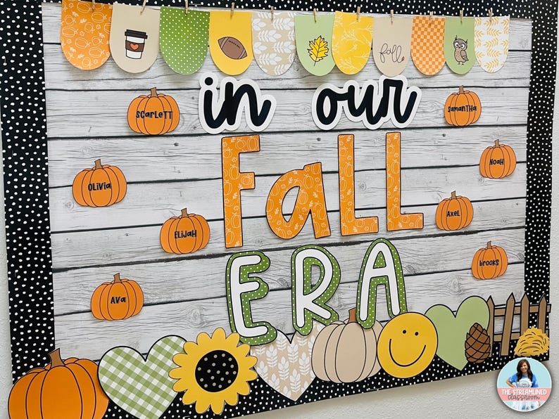 Fall Bulletin Board or Classroom Door Decor Bundle - Printable Fall or ...