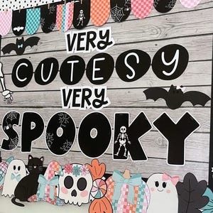 Halloween Bulletin Board Kit - October Classroom Decor - Very Cutesy ...
