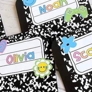 Student Locker Tags or Classroom Name Labels - Editable Retro ...