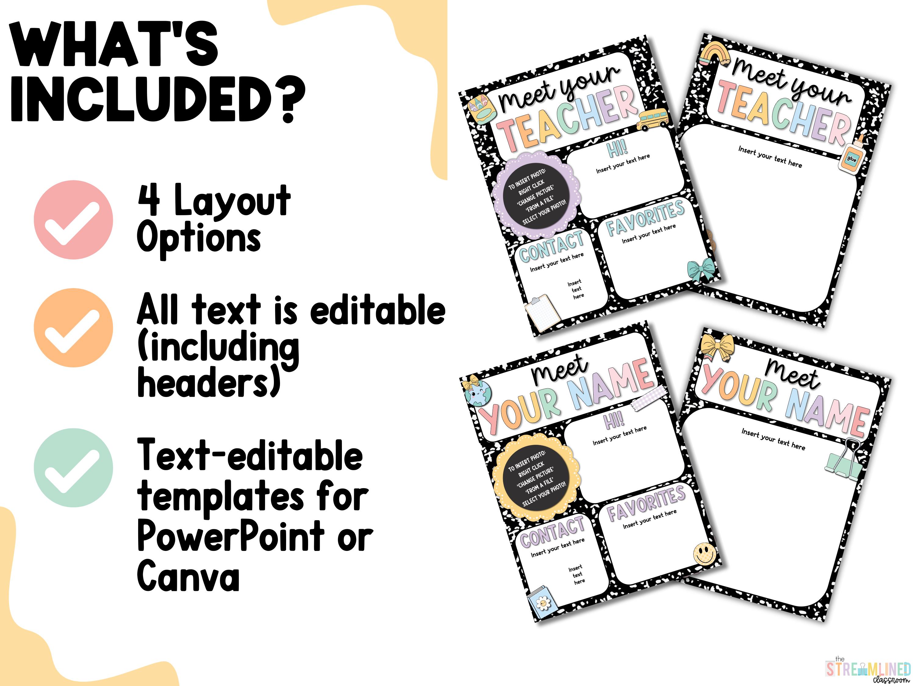 Meet the Teacher Templates - Editable All About Me Teacher Newsletter ...