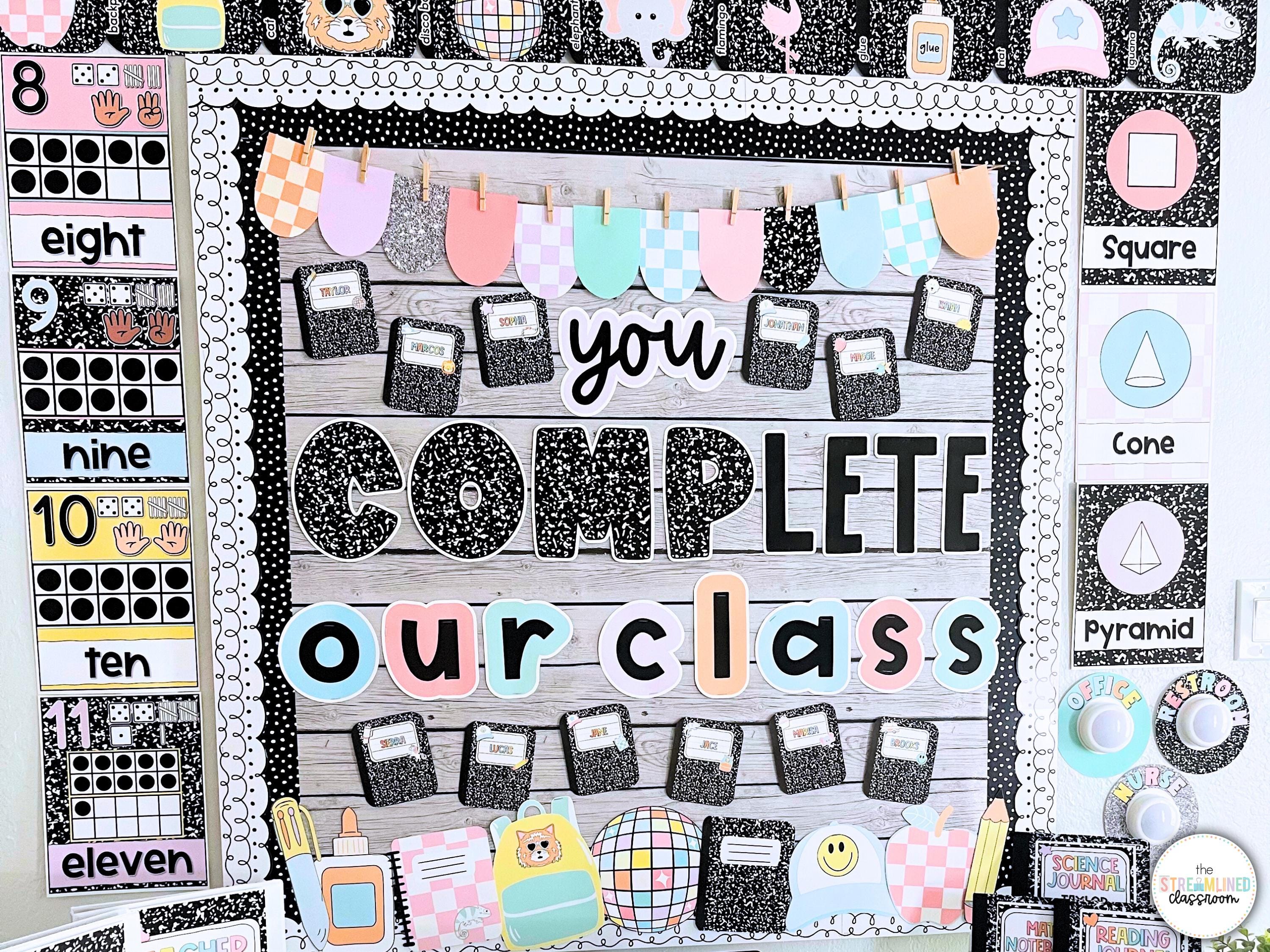 Classroom Decor Bundle - Pastel Classroom Decor Set - Editable ...