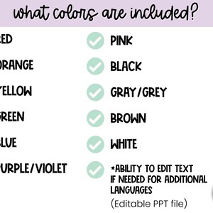 Color Word Posters for Classroom - Editable Printable Posters - Crayons ...