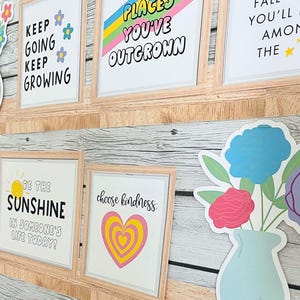 Motivational Quotes Bulletin Board Kit or Classroom Door - Editable ...