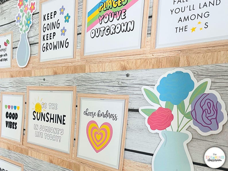 Motivational Quotes Bulletin Board Kit or Classroom Door - Editable ...