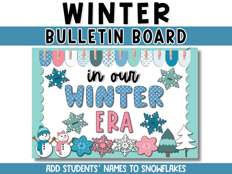 Winter Bulletin Board Kit or Classroom Door Decoration Idea for ...