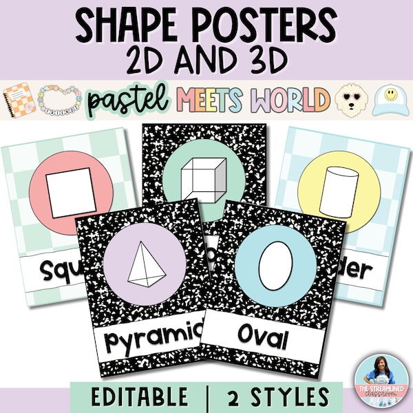 Composition Notebook Themed Number Posters for Classroom Number Posters ...