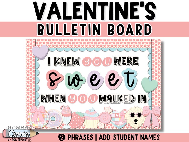 Valentine’s Day Bulletin Board Kit or Classroom Door Decoration ...