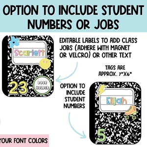 Student Locker Tags or Classroom Name Labels - Editable Retro ...