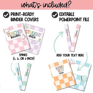 Binder Covers and Spines - Editable Binder Covers for Teachers or ...