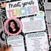 Composition Notebook Meet the Teacher Templates - Editable Meet Your ...
